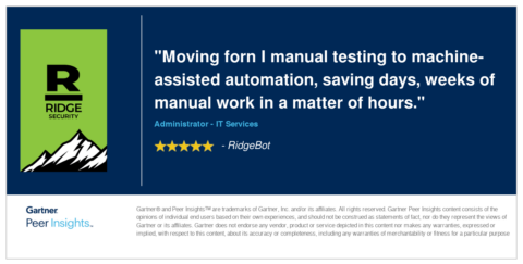 Gartner Peer Insights | Ridge Security