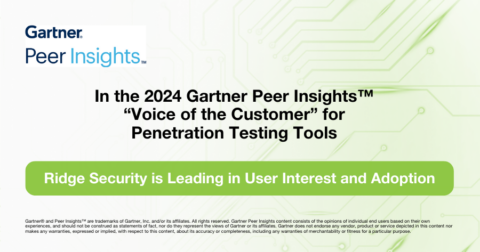 Ridge Security Recognized in Gartner Voice of Customer Report for ...